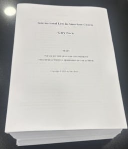 Gary Born - Transnational Litigation Blog